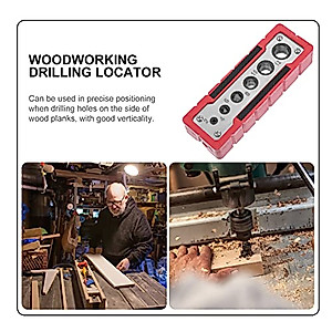 iplusmile Woodworking Hole Locators Pocket Hole Jigs Kit Woodworking Doweling Jigs Set Positioning Punch Tools Positioner Locators Tool Drilling Guide Kit for Puncher Carpentry Woodwork