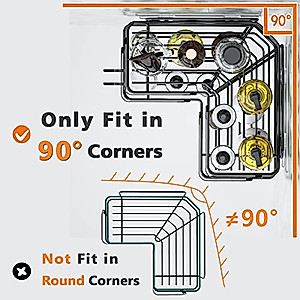 Masoffi Corner Shower Shelf for Inside Shower, Adhesive No Drilling Shower Organizer, Stainless Steel Rustproof Corner Shower Baskets Wall Mounted, 2 Pack Matt Black