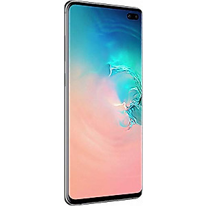 SAMSUNG Galaxy S10+ Plus 128GB+8GB RAM SM-G975U Dual Sim 6.4" LTE T-Mobile Locked Smartphone (Prism White)