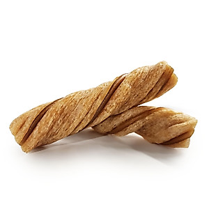 Cadet Chewalicious Chewy 'N Crunchy Spiral Dog Treats, Limited Ingredient Rawhide-Free Dog Chews, Long-Lasting Made with Real Chicken, 8 Count (Pack of 1)