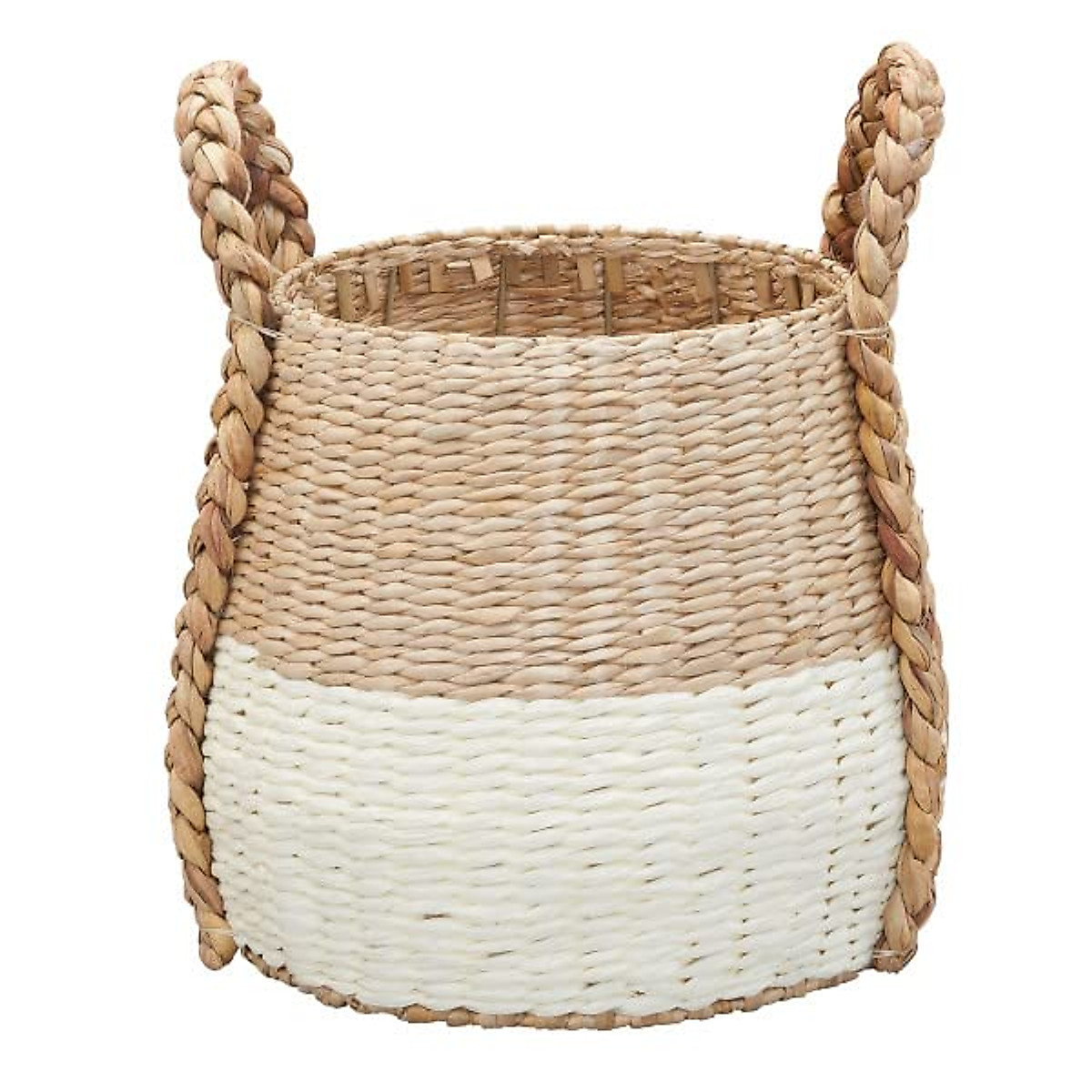 Household Essentials, Natural and Cream Cattail and Paper Terra Basket