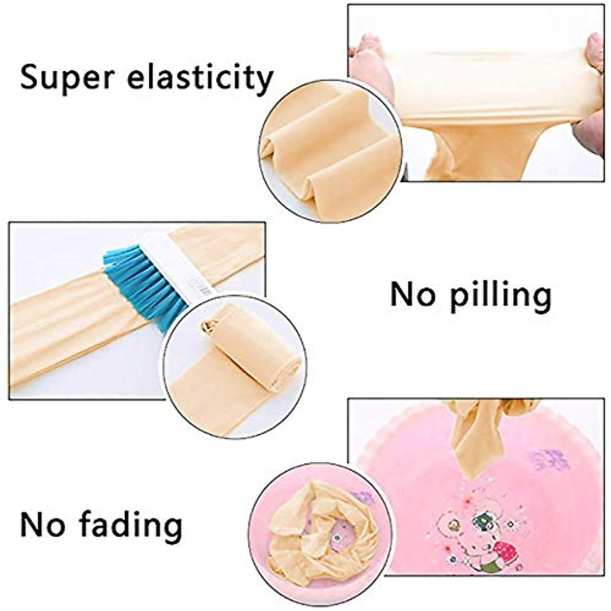 Century Star Ultra-Soft Footed Dance Sockings Ballet Tights Kids Super Elasticity School Uniform Tights For Girls 1 Pack Black 6-9