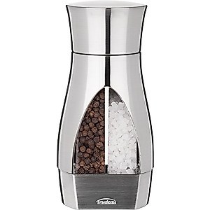 Trudeau - 716451 Trudeau Stainless Steel Manual 2-in-1 Salt and Pepper Mill, 7.5 inches, Silver