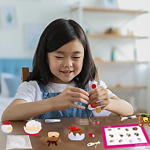 MOVEBO DIY Craft Sewing Kits for Christmas,Christmas Ornaments DIY Craft Kits for Kids (Christmas Ornaments DIY 3)