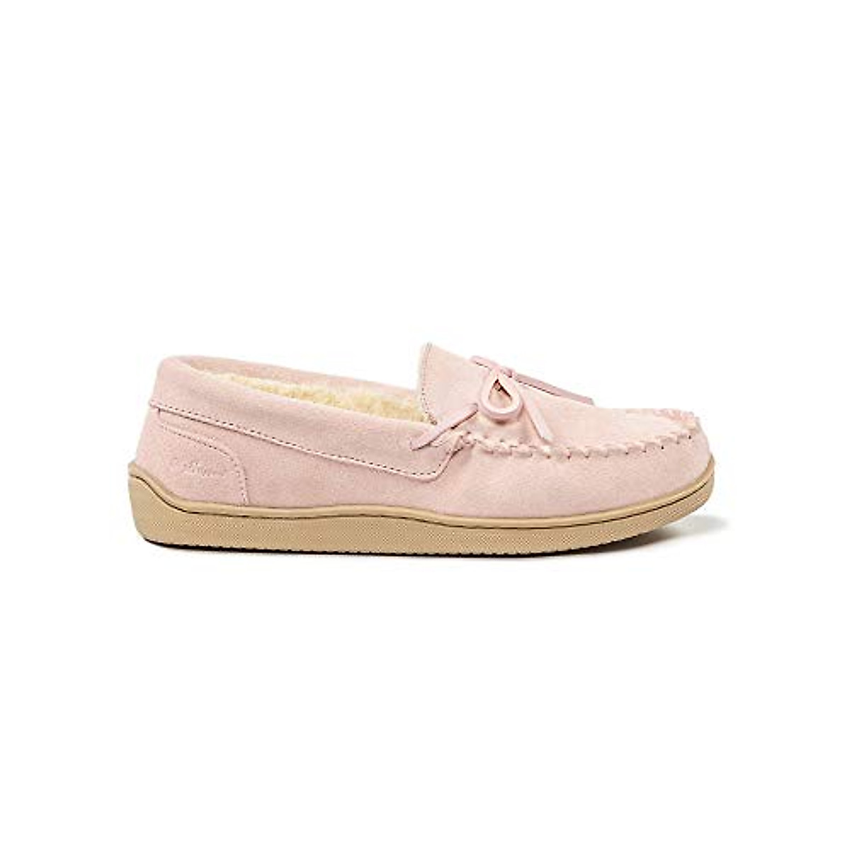 MySlipper Women's Size 7 Blush Moccasin Slippers By:MyPillow