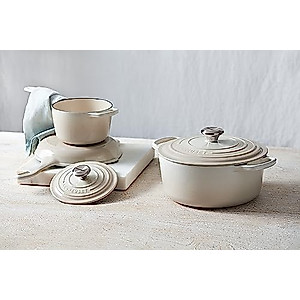 Le Creuset Enameled Cast Iron Signature Saucepan, 1.75 qt., Meringue