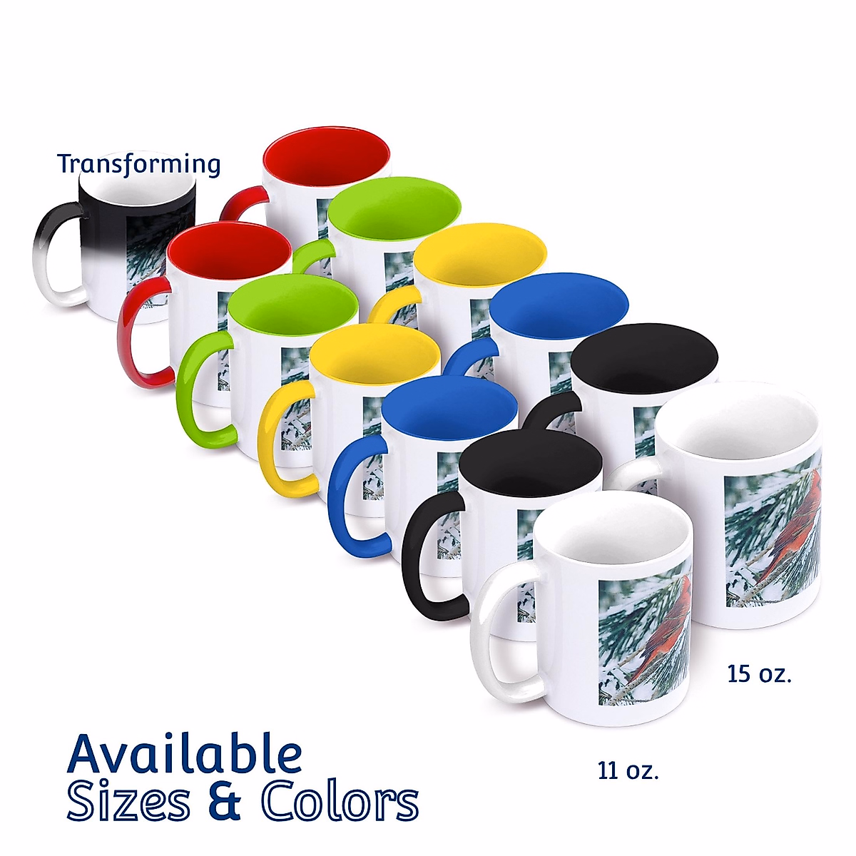 3dRose mug_203899_5 "Print Of The Hebrew Alphabet" Ceramic Mug, Red, 11 oz