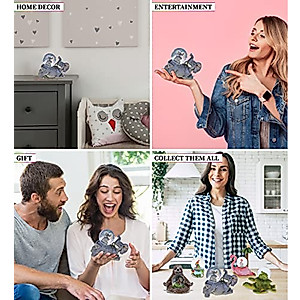 COTA Global Elephant Snow Globe - Wildlife Animal Water Globe Figurine with Sparkling Glitter, Zoo Collectible Novelty Ornament for Home Decor, for Birthdays, Christmas, Valentine - 45mm