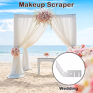 4 Pcs Double Crossbar Hanger, Pipe and Drape Backdrop Stand Kit Double Backdrop Stand, Pipe and Drape Accessories Crossbar Valance Hangers for Backdrop Wedding Decoration Party Convention Centers