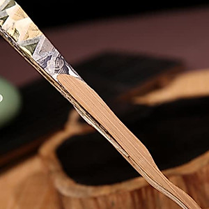 RAZZUM Folding Hand fansChinese Style Hand Held Fans，Silk Bamboo Pattern Folding Fans for Handheld Wedding Hand FanChinese Fans Fan (Color : F)