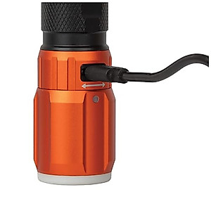 Klein Tools 56412 Rechargeable LED Flashlight with Worklight, 500 Lumens, USB Charging Cable, Pocket Clip, Battery Life Indicator, Magnetic