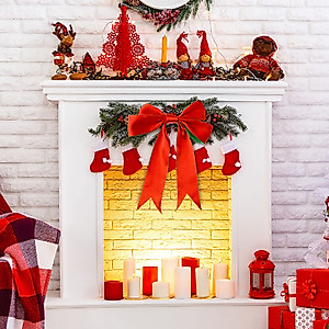 3 Rolls Christmas Ribbon 1.5 Inch 18 Yard Double Faced Ribbon Polyester Fabric Ribbon Roll for Christmas Tree Present Garland Bow Wreath Garland Wrapping Home Decoration (Green Red)