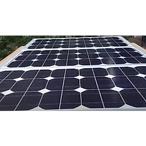 Tektrum Universal 200 watt 200w 48v Solar Panel Battery Charger Kit for Golf Cart - Charge While Driving, Save Electricity Bill, Extend Battery Life, Emergency