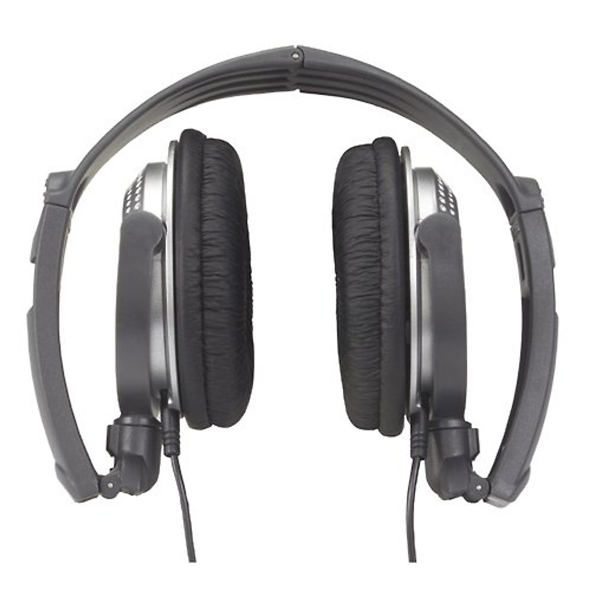 Panasonic Stereo Headphones On Ear Headphones with XBS Port, Integrated Volume Controller and Lightweight Foldable Design - RP-HT227-K (Black & Silver)