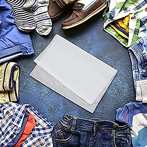 Cabilock 1 Set 50Pcs Non Woven Bags Clothes Purse Shoe Packing Storing White Bags Suit Shirt Bag Protector for Home Shop 70X55CM