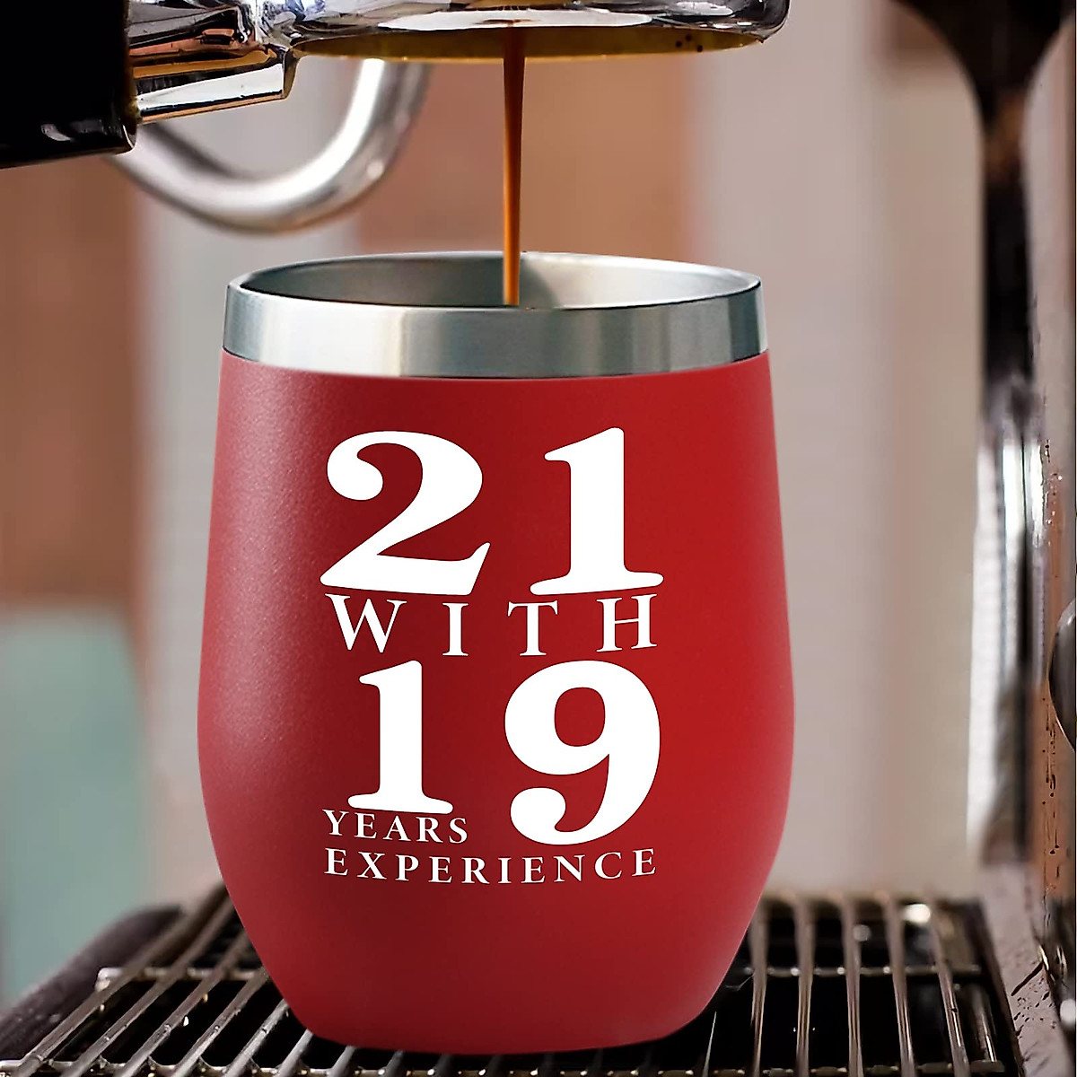 40th Birthday Tumbler Gifts for Women – 12Ounce Insult Stainless Steel Wine Tumbler,Turning 40 Birthday Wine Glass, Unique Gift Idea for Women Her, Mom,Coworker,Sister,Wife (Red)