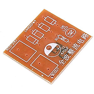 3pcs DIY Kits IN4007 Full Wave Bridge Rectifier Circuit Board Suite AC to DC Power Supply Converter Electronic Teaching