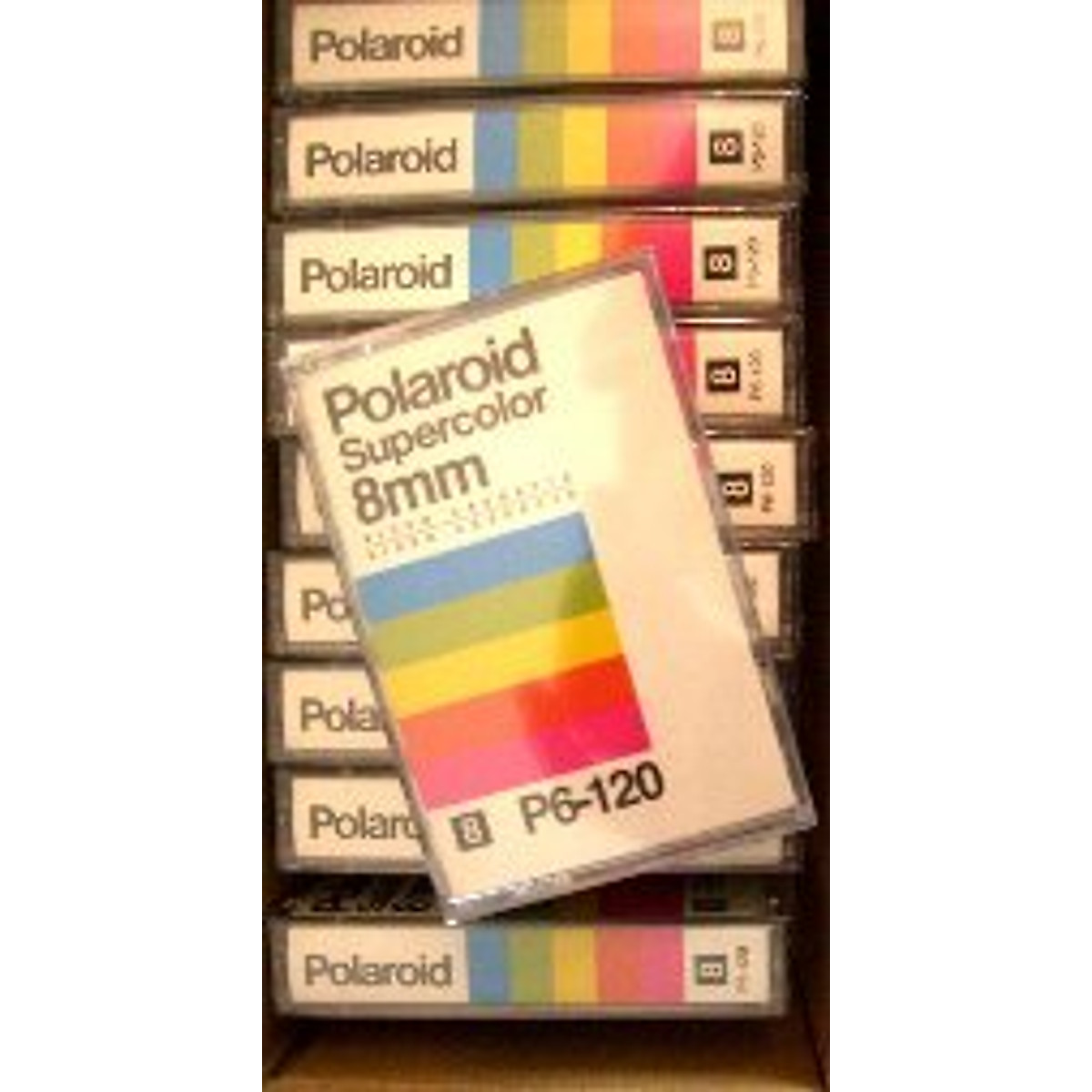 Box of 10 Polaroid Supercolor 8mm Video Cassette Tapes