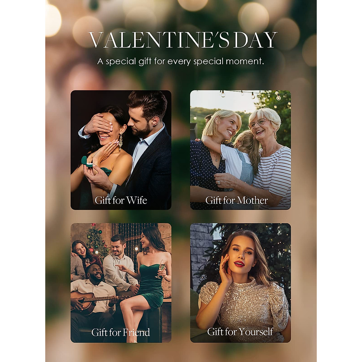 CDE Pink Angel Rose Gold Jewelry Set Mother’s Day Gift Women Heart Pendant Necklaces and Stud Earrings Sets Birthday Best friend Mom Gift for Mother