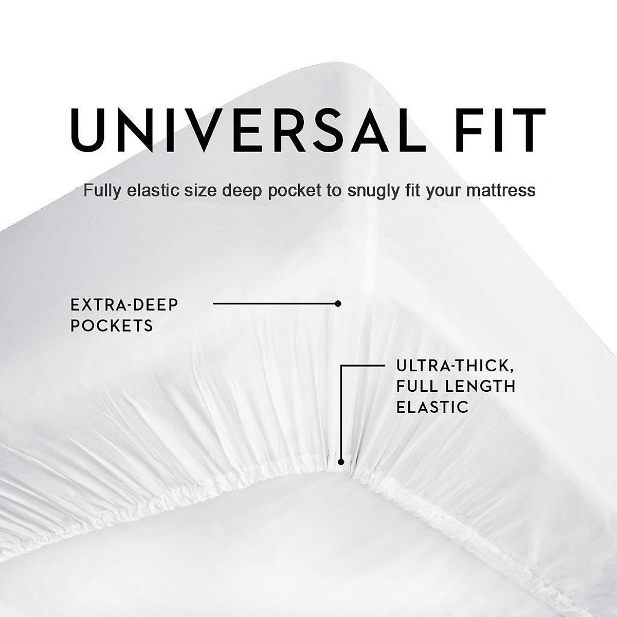 Twin XL Size Sheet Set - 4 Piece Set - 100% Egyptian Cotton, 400 Thread Count Long-Staple, Best-Bedding Sheets, Fitted Sheet fits Upto 15” deep Pocket Mattress - Easy Fit - Light Blue Stripe