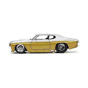 1970 Chevy Chevelle SS, Gold and Silver - Jada Toys 34116-1/24 Scale Diecast Model Car