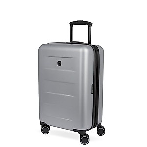 SwissGear 8020 Eclipse Hardside Expandable Luggage with Spinner Wheels, Ultimate Grey, Carry-On 18-Inch