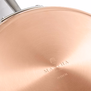 Martha Stewart Martha 12" Stainless Steel Saute Fry Pan - Copper Exterior/Satin Interior