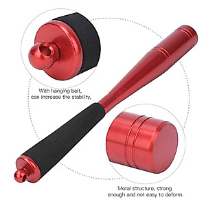 Redxiao 【𝐁𝐥𝐚𝐜𝐤 𝐅𝐫𝐢𝐝𝐚𝒚】 Fish Priest, Fishing Bat Tool, Portable 25mm Diameter Aluminium Alloy Head for Sea/Fresh Fishing Fishing Lover Outdoor Use Adult Children Fishing Tackle(red)