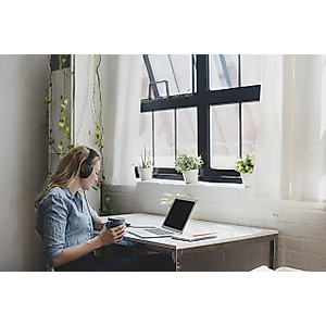 JBL Free WFH Wired Over-Ear Headset with Detachable Mic - Black (Renewed)