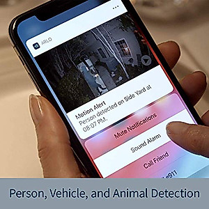 Arlo Pro 3 Spotlight Camera - 2 Camera Security System - Wireless, 2K Video & HDR, Color Night Vision, 2 Way Audio, 160° View, Wire-Free, Works with Alexa, White - VMS4240P