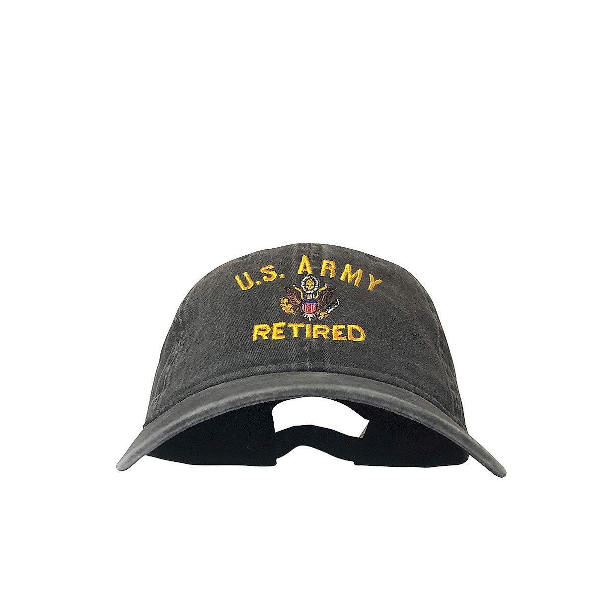 Don't Thread On Me D.T.O.M. US Army Retired Dad Hat Washed (Black)