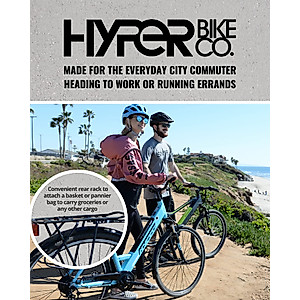 Hyper E-Ride Electric Bike, 36 Volt Battery, 700C Wheels, Blue