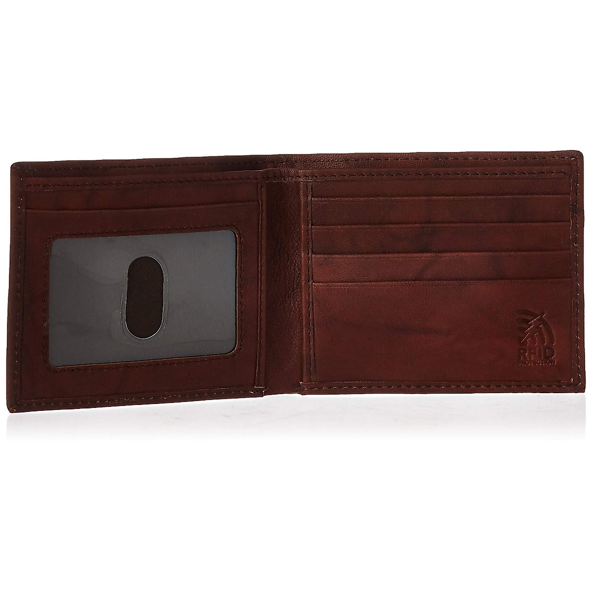 Steve Madden Men's RFID Leather Wallet Gift Set With Key Fob Billfold, Brown 2, One Size US