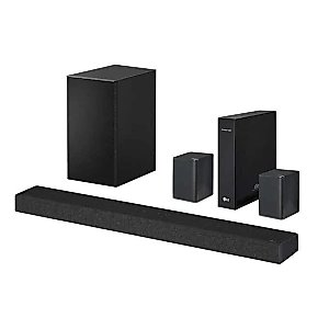 LG SP7R 7.1 Channel High Res Audio Sound Bar with Rear Speaker Kit (Renewed)