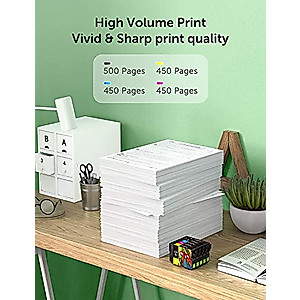 SEOKOK Remanufactured Ink Cartridge Replacement for Epson 220 XL 220XL T220XL, Used for WF-2760 WF-2750 WF-2630 WF-2650 WF-2660 XP-320 XP-420 XP-424 Printer,5Pack