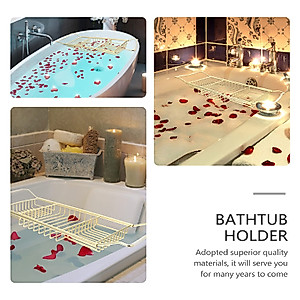 Stainless Steel Shower Tray: European Style Extendable Bathtub Tray for Luxury Bath Stainless Steel Over The Tub Bath Tray for Bathroom Accessories