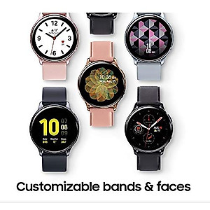 Samsung Galaxy Watch Active2 (44mm), Heart Rate Monitor, Silver (LTE Unlocked) - SM-R825USSAXAR (US Version & Warranty) (Renewed)