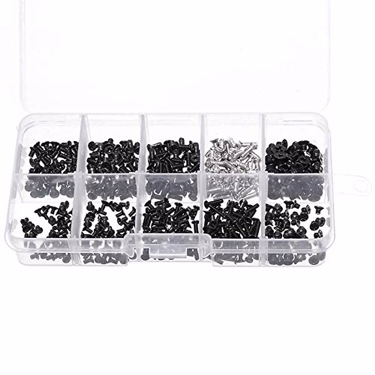 500Pcs for Laptop Notebook for Computer Screw Kit Set for IBM Hp Dell for Lenovo Samsung Sony Toshiba Gateway Acer - (Size: M2/ 3mm/ Black) SCRW-033613
