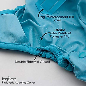 Kanga Care Rumparooz One Size Reusable Cloth Diaper Cover Snap | Platinum 6-35 lbs