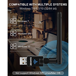 Long Range USB Bluetooth Adapter for PC USB Bluetooth Dongle Wireless Bluetooth Adapter for Headphones Speakers, 328FT / 100M,5.0 Bluetooth Transmitter Receiver for Windows 10/8 / 8.1/7