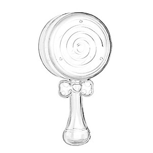 Hammont Baby Rattle Shaped Acrylic Candy Boxes - 12 Pack - 4.01"x1.88"x1.07" - Perfect for Weddings, Birthdays, Party Favors and Gifts | Designer Cute Clear Lucite Plastic Treat Containers