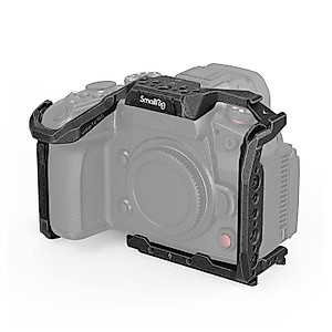 SmallRig GH6 Camera Cage for Panasonic LUMIX GH6, Streamlined Structure Camera Rig, Built-in NATO Rail & Cold Shoe Mount 3440