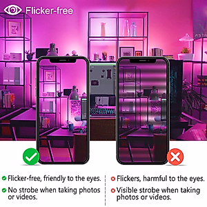 LED Flood Light Outdoor 800W Equivalent 8000LM RGB Landscape Light Controlled by BRmesh APP , No Remote, DIY Scenes - Timing - 5700K Daylight White - Color Changing Uplight, IP66 US Plug MELPO(4 Pack)