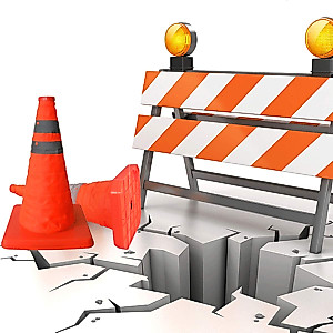 Faswin 4 Pack 15.5 Inch Collapsible Traffic Cones Safety Road Parking Cone Driving Construction Cones with Reflective Strips Collar, Orange