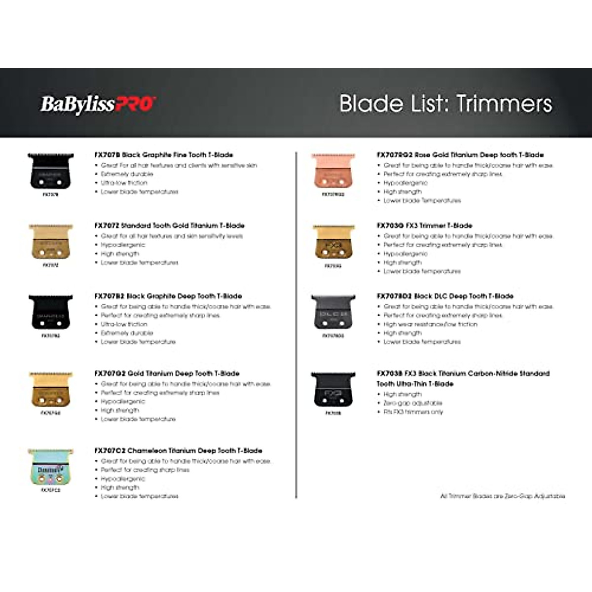 BabylissPRO Ultra-Thin Zero-Gap Replacement Blade