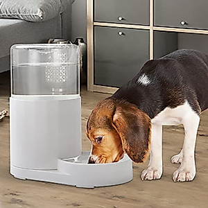 Sfozstra Automatic Pet Water,3L Large Capacity Automatic Water Dispenser, 100% BPA-Free, Gravity Pet Water Dispenser, Dog Cat Water Food