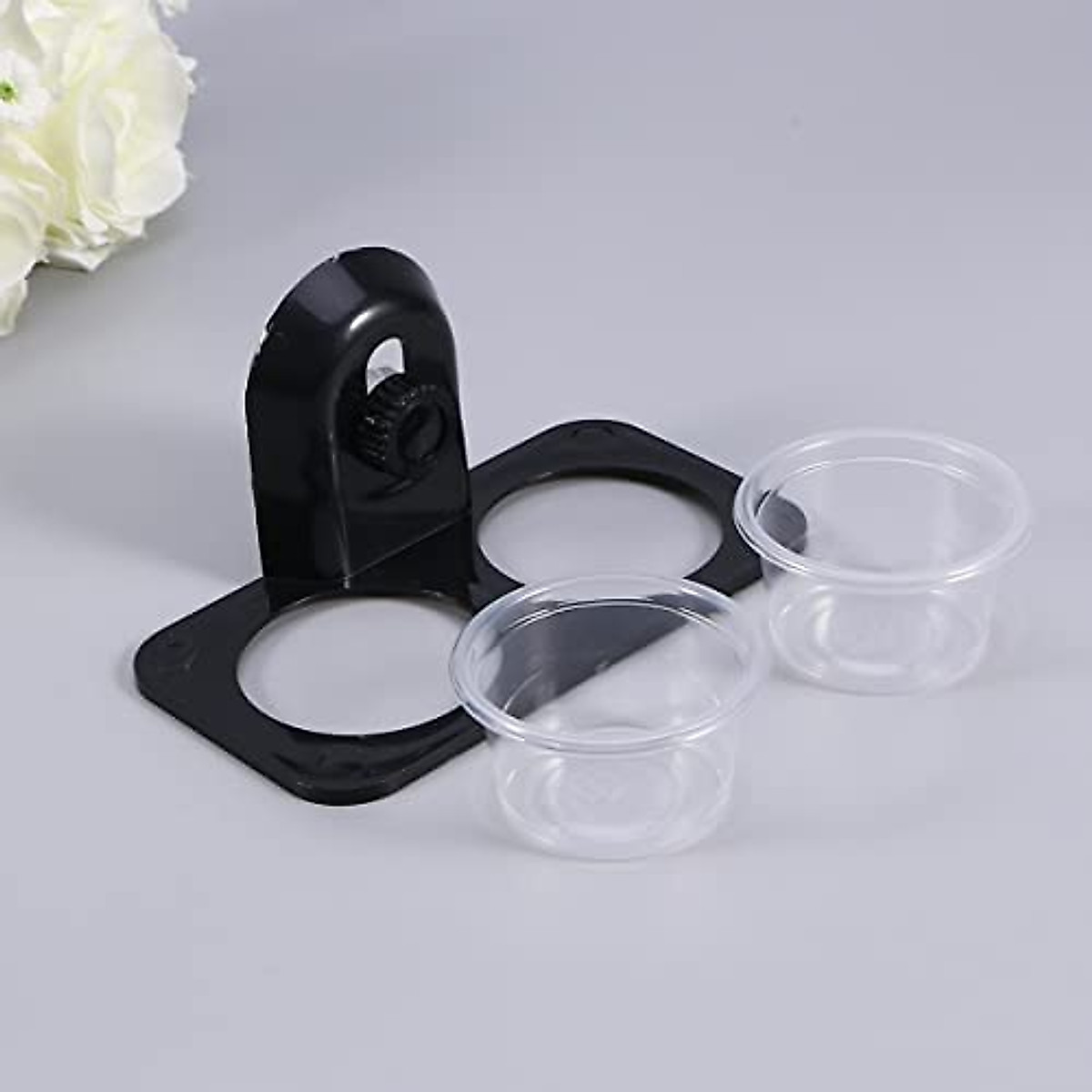 Mipcase 2pcs X Water Drinking Scorpion- Grid Feed Bark Type| Calcium Turtle Ledge-Small Plastic Geckos Sand Feeder Iguana Reptiles Supplies Fountain Cork Double Improved Tank Small