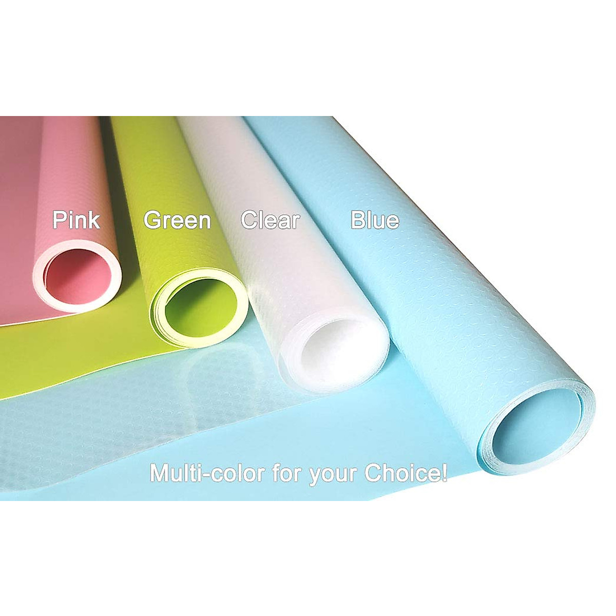 2 Rolls Easy Liner Shelf Liners, Drawer Liner Cupboard Drawer Cushion Mats for Drawers, Shelves, Kitchen Cabinets, Bathroom Waterproof Pads, 17.7 x 59 inches - Pink