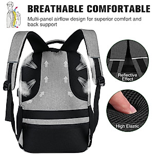 Paude Backpack School,Backpack Laptop,Bookbag for Teen Boys 15.6 Inch College Backpack for University Business Work Travel