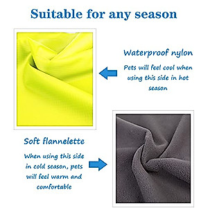 LEFTSTARER Guinea-Pig Hanging Hammock for Cage Adjustable Comfortable/Waterproof Resting Sleepy Pad for Small Pet Animal Sugar Glider Ferret Cat Playing (Large, Yellow)